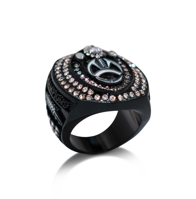 Black Football Championship Rings - Ring King Awards
